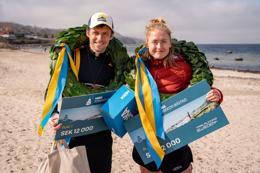 Gelfgren och Kalered vann Hoka Torekov-Båstad | Trailrunning Sweden Trailrunning Sweden